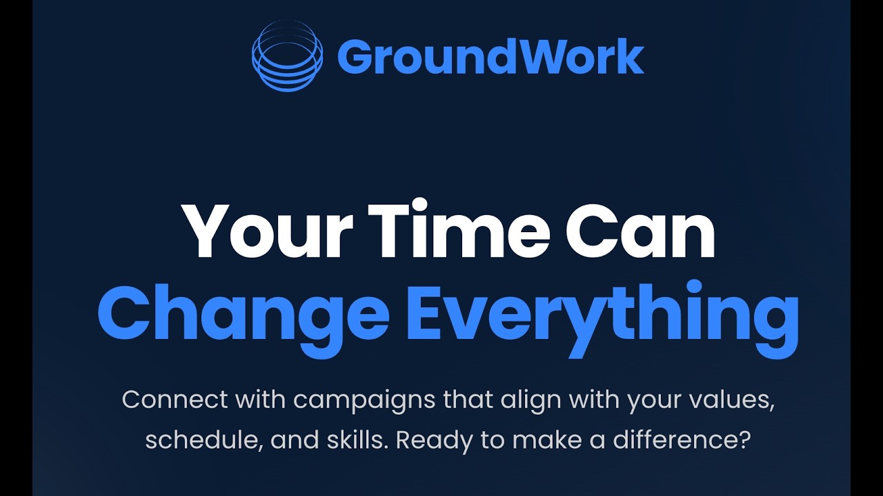 GroundWork for Volunteers | Find your perfect volunteer fit!