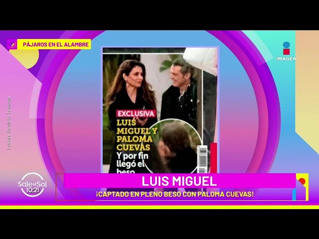 Captan beso de Luis Miguel a Paloma Cuevas
