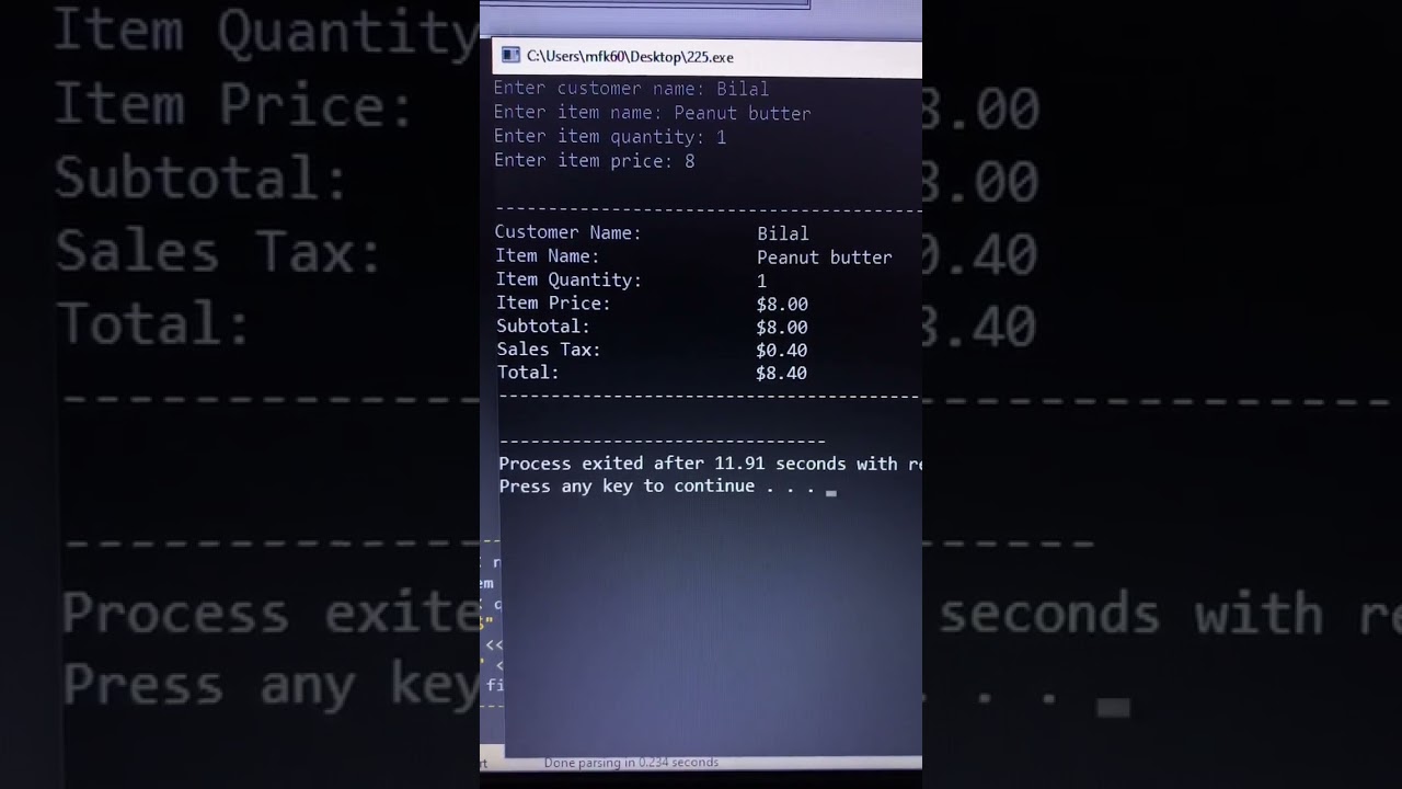 receipt print c++#coders #coderstokyo #codemasters #codingninja #codelife #code #coding #coders