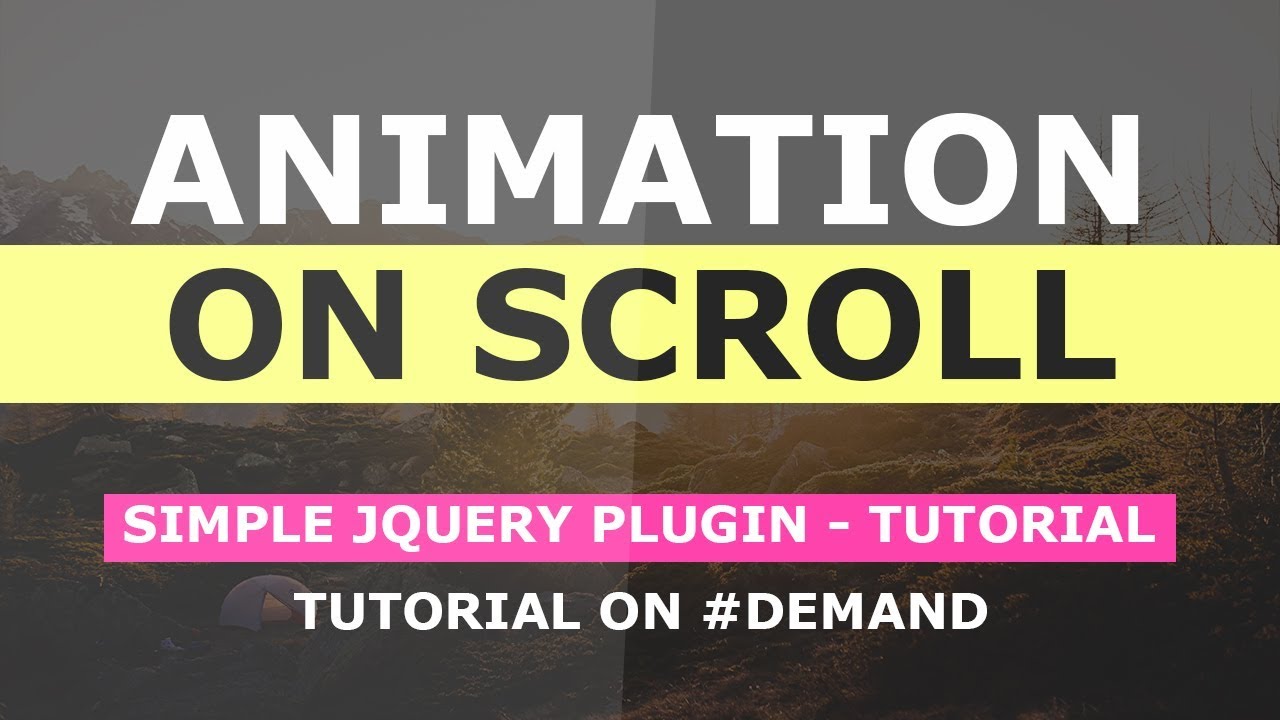 Animation On Scroll - Simple jQuery Pluging Tutorial - Trigger CSS Animations on Scroll