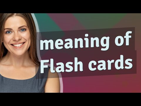 Flash cards | meaning of Flash cards