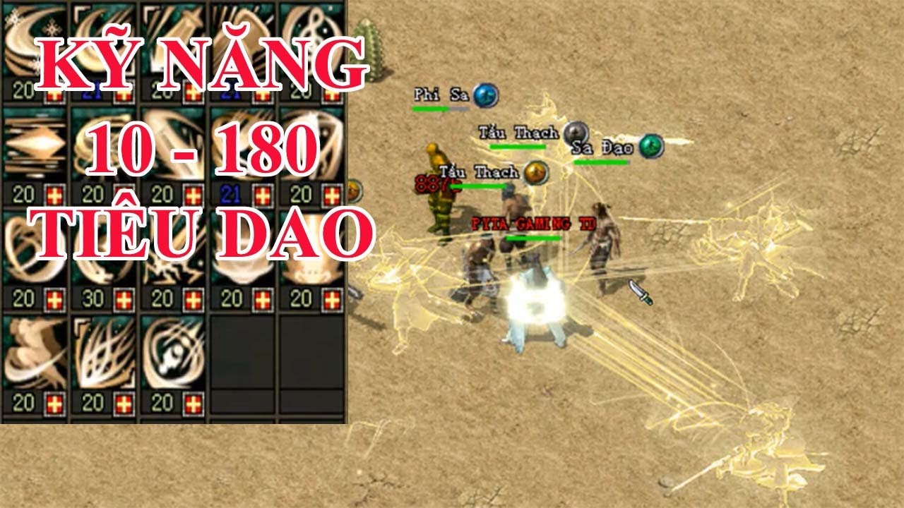 All skills of the逍遥 (Xiaoyao) sect, levels 10-180 | Võ Lâm Truyền Kỳ (Legend of the Martial Arts ...