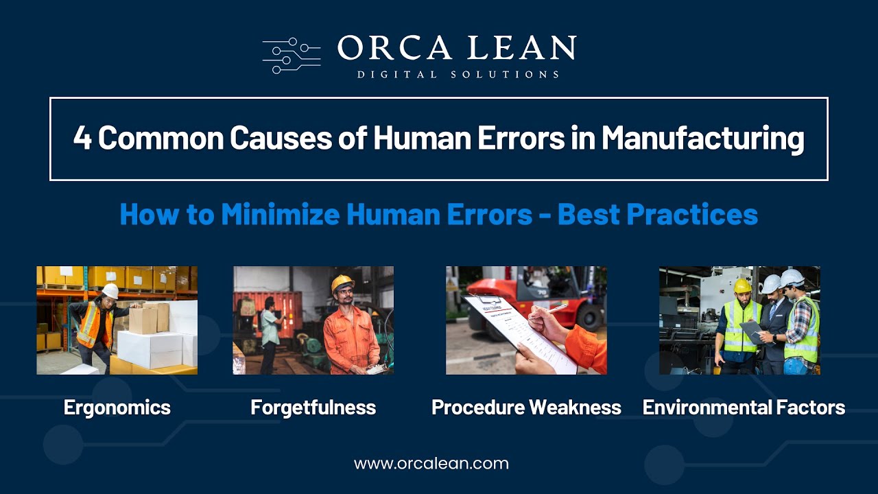 Human Errors in Manufacturing | How to Minimize Human Errors #manufacturing #smartfactory