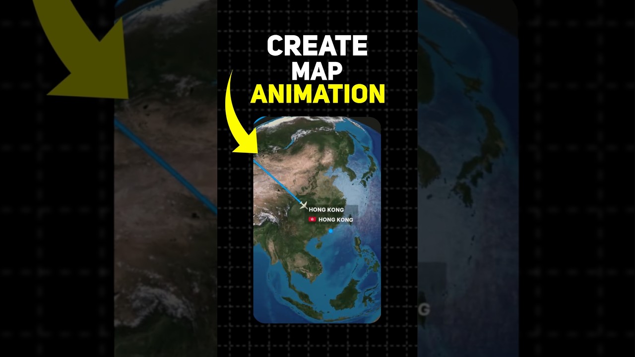 Create This Animated Travel Map Animation For Completely Free