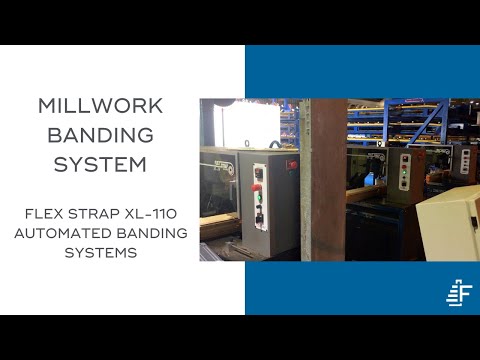 Lumber & Millwork Bundling Flex Strap XL-110 Stretch Film Banding Machine