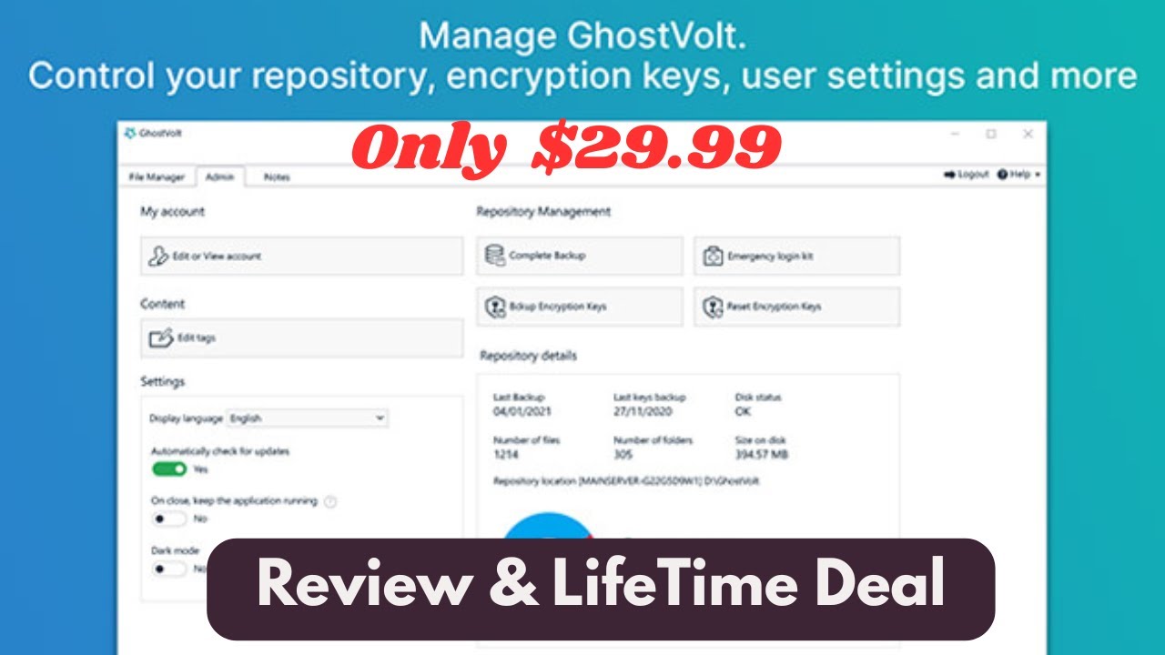 Encrypt Sensitive Data | GhostVolt Lifetime Deal