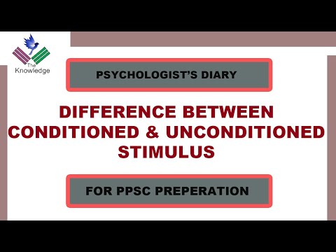 Difference Between Conditioned And Unconditioned Stimulus in Urdu / Hindi / PPSC Preparation