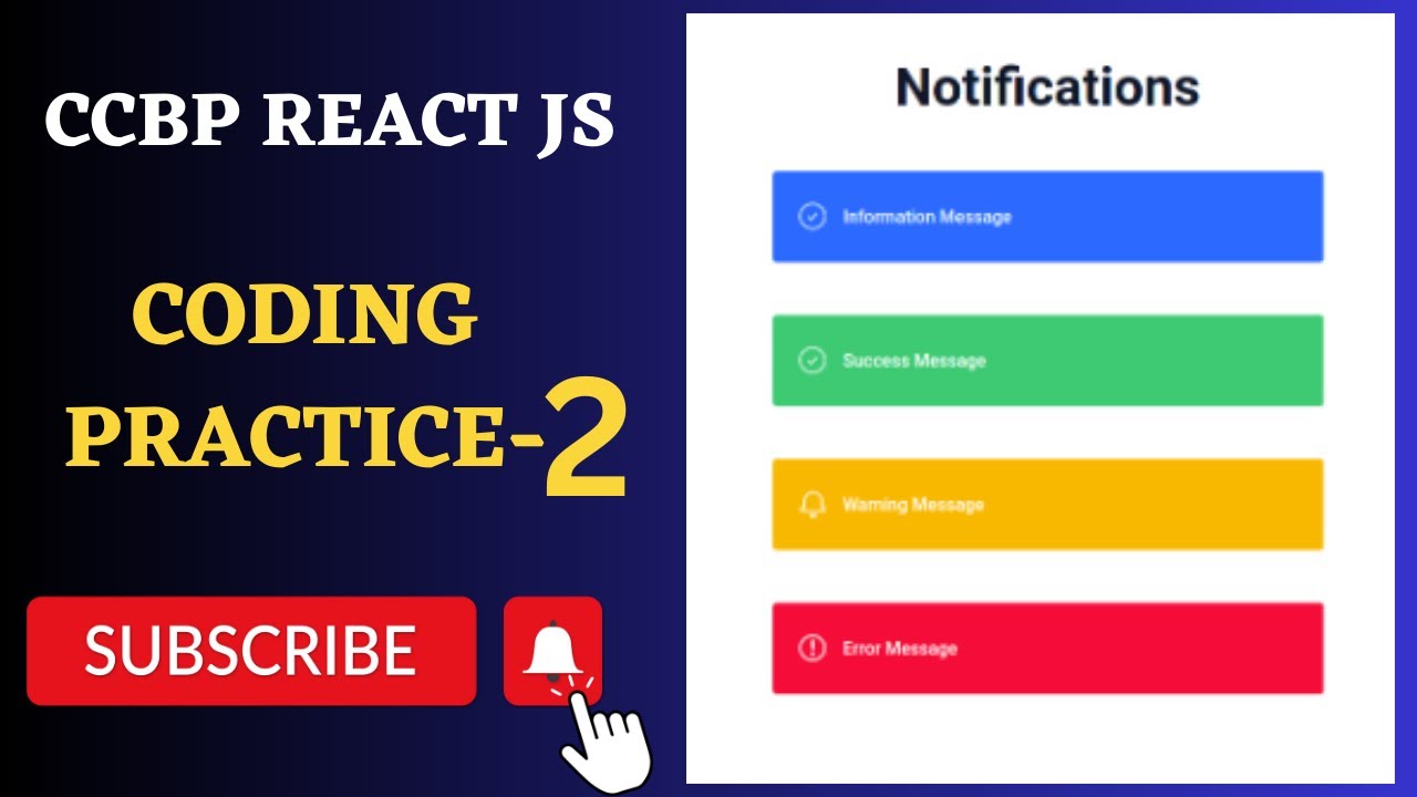 Notifications | Coding Practice 2 | REACT JS | NxtWave | CCBP 4.0