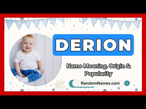 Derion - Baby Boy Name Meaning, Origin & Popularity - RandomNames.com