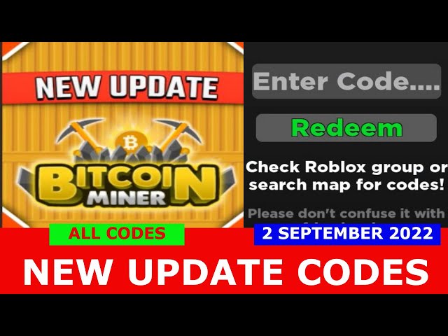 Roblox Bitcoin Miner codes (September 2022): Free mining boost, hedge ...