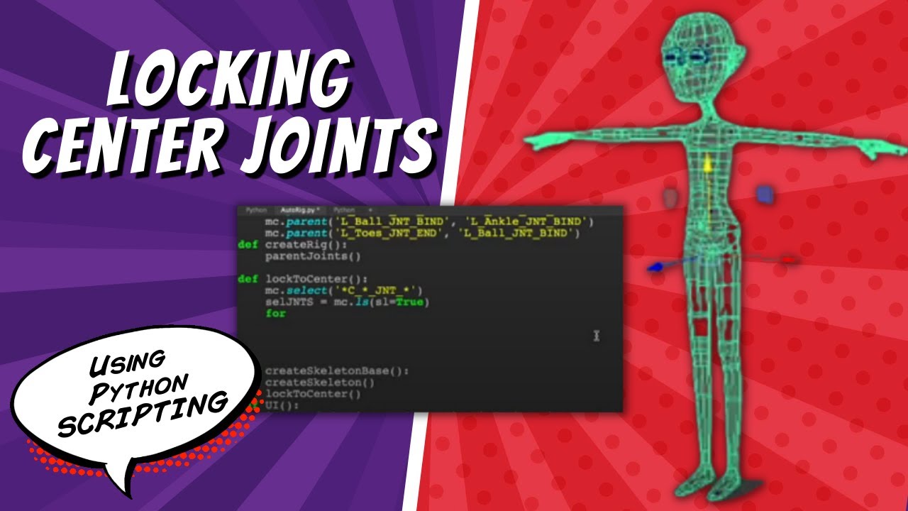 Locking Center Joints | Maya Python Rigging Tutorial