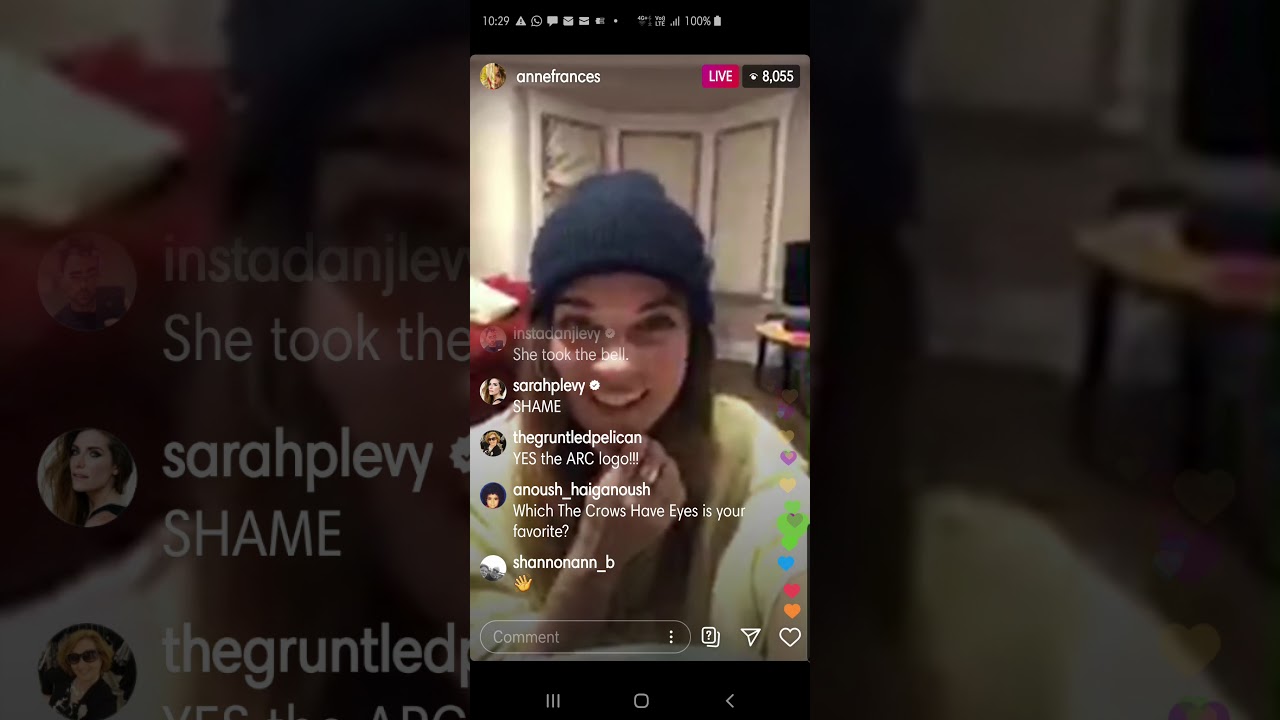 Annie Murphy Instagram Live - Part 2