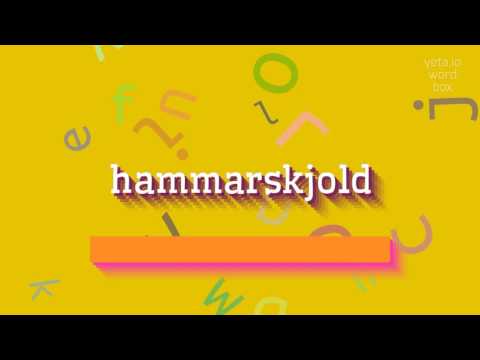 How to say "hammarskjold"! (High Quality Voices)