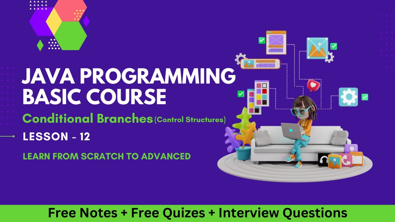 Java Tutorial : Conditional Statement in Java | Lec 12 | if else, ternary operator, switch case