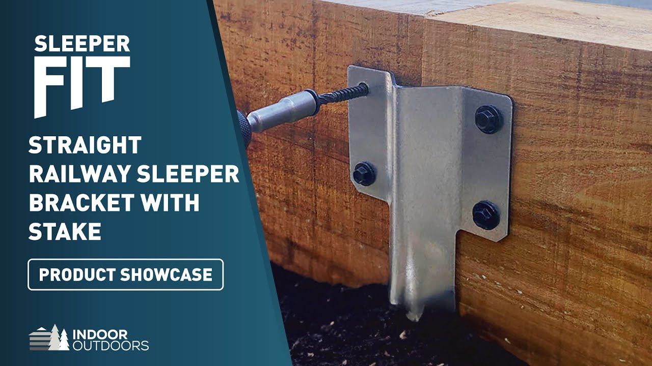SleeperFit | Straight Railway Sleeper Bracket with Stake | ID001 - Showcase & Installation Tips