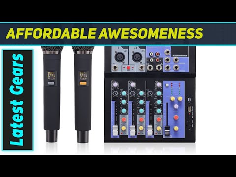 SIKUING 4 Channel Mixer: Your All-In-One Sound Solution!