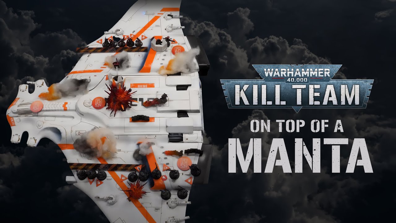 Kill Team played ON the largest model GW makes!  Kasrkin vs Pathfinders with Guest Glass Half Dead