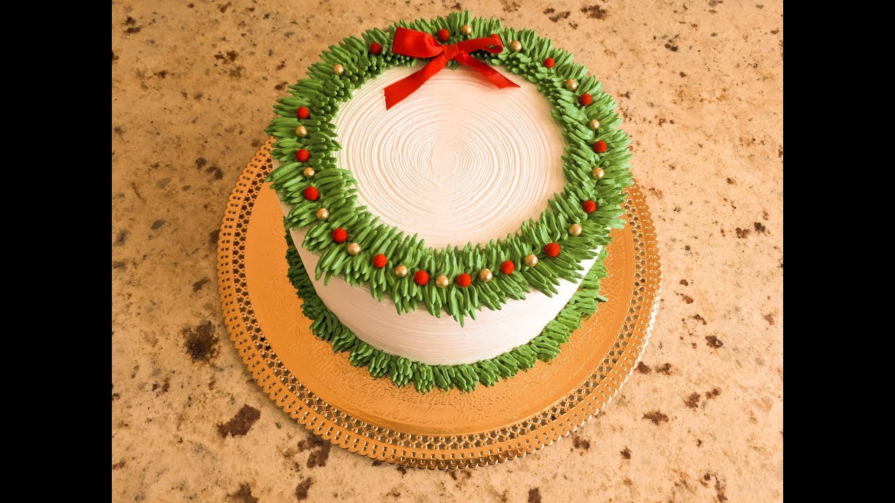 Decoração fácil bolo de natal!
