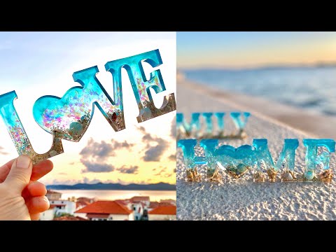 Love, Family, Home Resin Beach Decor (Tutorial)