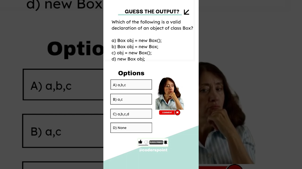 Day 31 java mcq question | java interview questions | java basic programming #javacoding #java #code