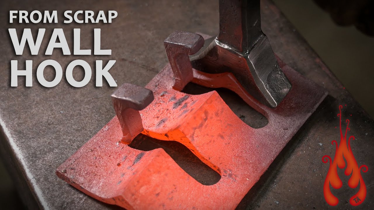 Making a wall hook from scrap metal!