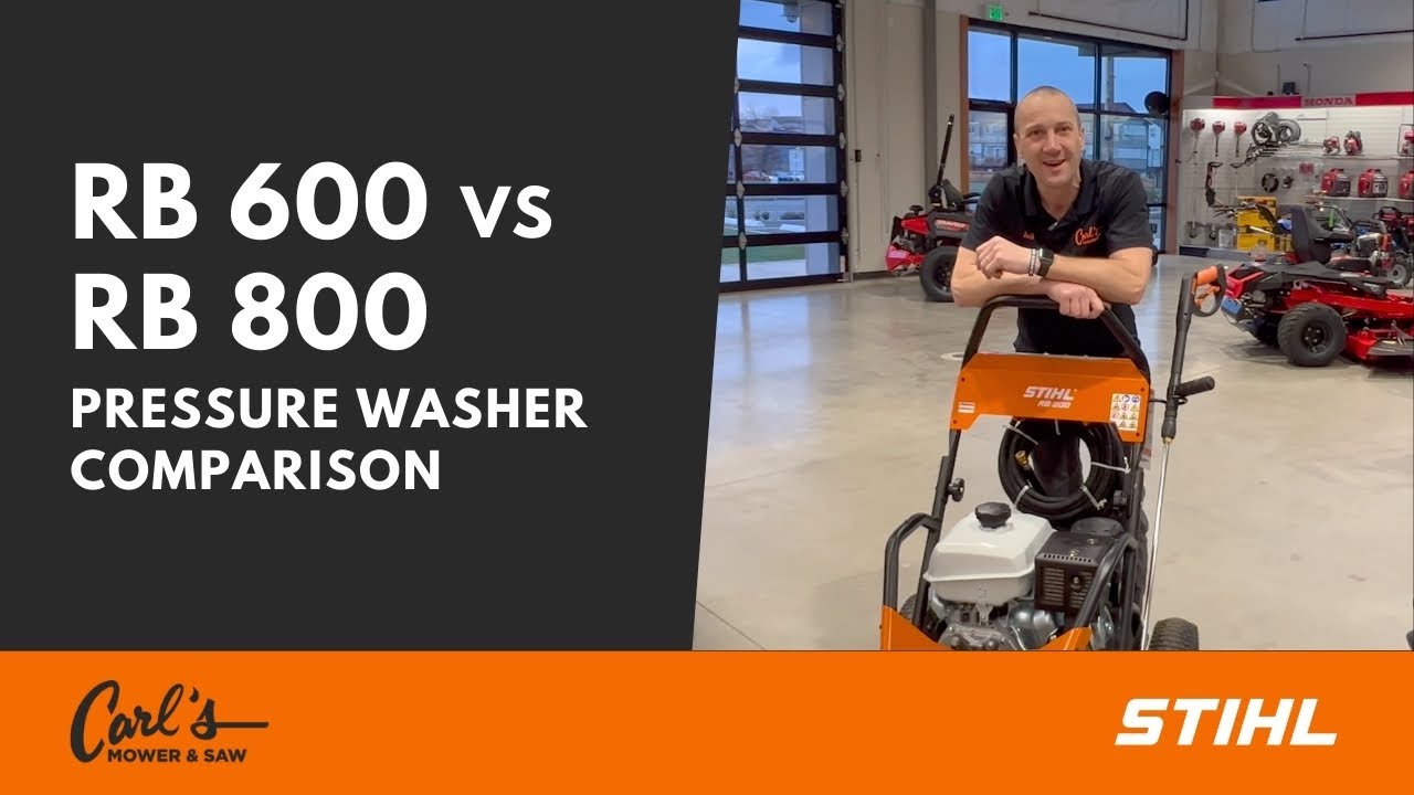 STIHL RB 600 vs. RB 800 Pressure Washer