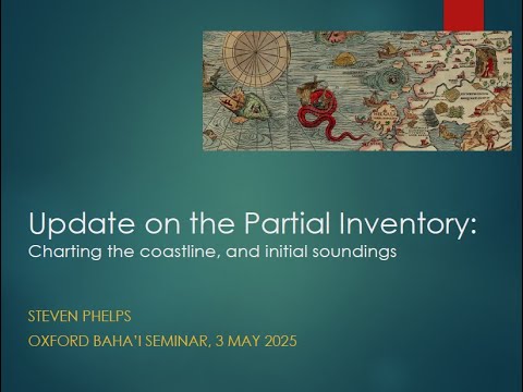 Update on the Partial Inventory: Charting the coastline, and initial soundings