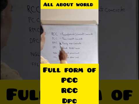 Full form of RCC,PCC
