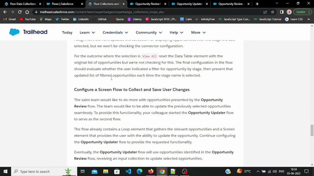 Flow Collections and Loops Superbadge Unit All Challenges