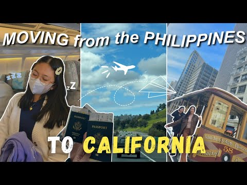 travel w/ me: moving to CALIFORNIA from the PHILIPPINES (vlog) π€ ΛΆα΅ α΅ α΅ΛΆ