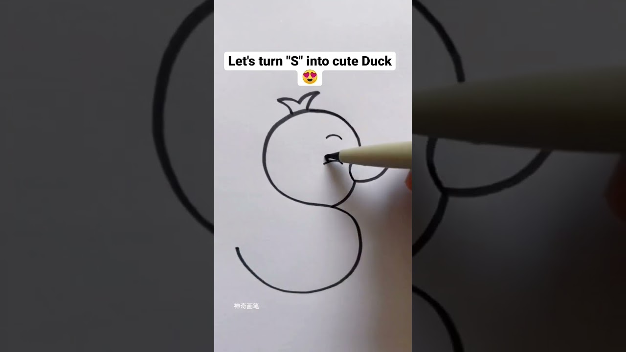 how to draw a cute Duck #easy drawing Ideas #Art