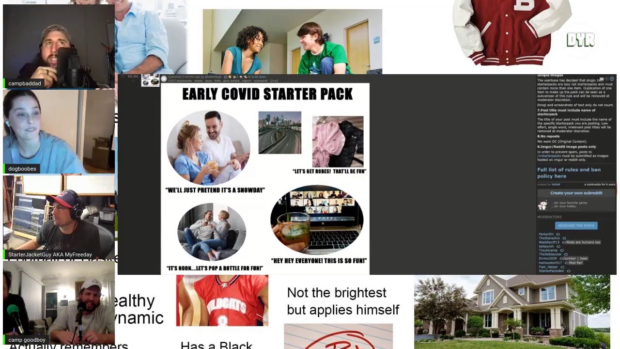 r/starterpacks with @campgoodboy