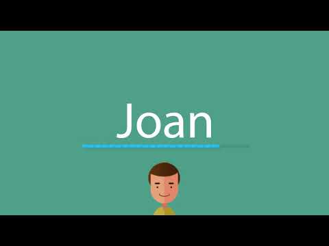 How to say Joan