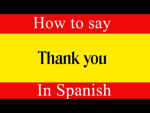 Learn Spanish & How To Say "Thank you" in Spanish | Learn Spanish Language