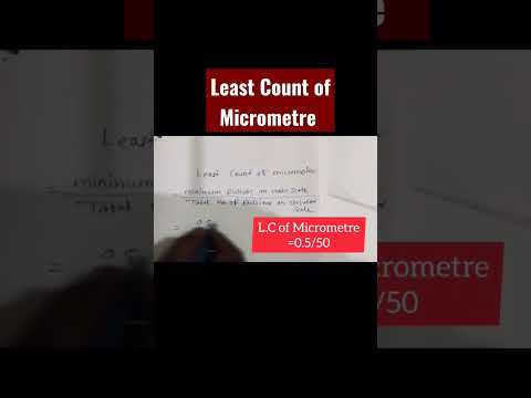🤗👉Least Count of Micrometre | Micrometre | Least Count@QUALITYTECHZONEOFINDIA