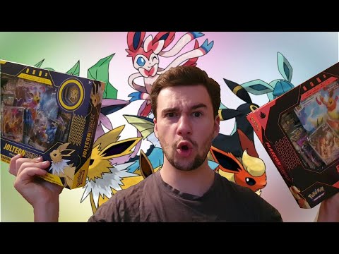 Jolteon & Flareon Pokemon Premium Collection Box Unboxing | These cards look gorgeous!