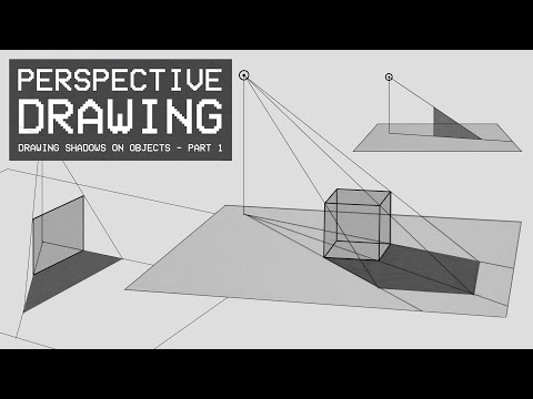Perspective Drawing 22 - Drawing Shadows on Objects