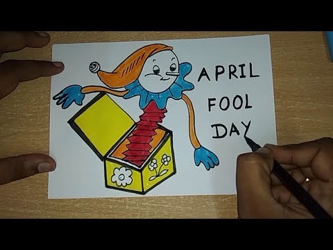 April Fool Drawing for kids | Draw April Fool’s Day drawing for kids ...