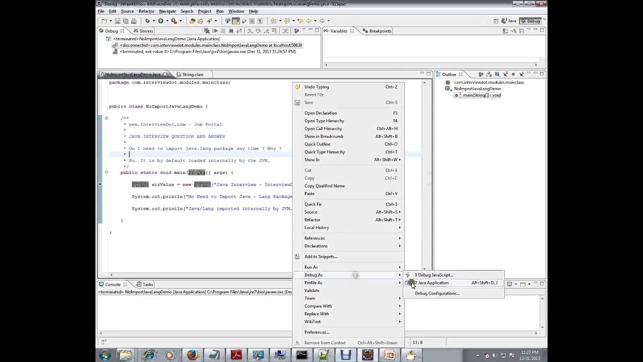 Java Do I need to import java lang package any time  Why
