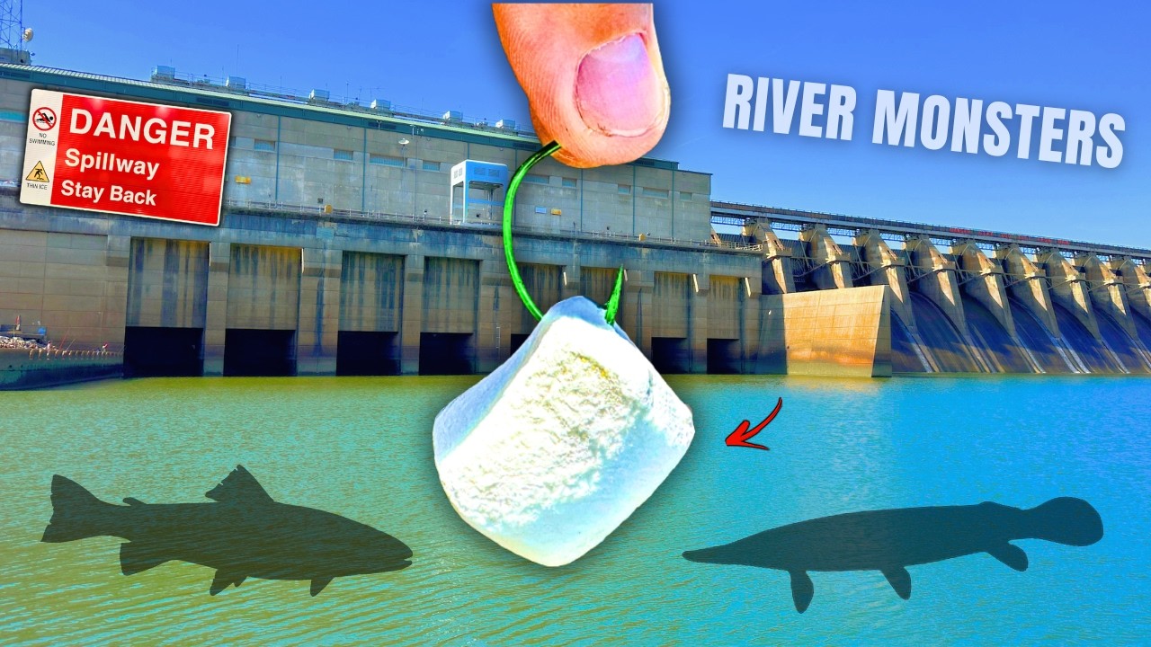Fishing for Spillway Monsters w/ Dumb Bait! **it worked**