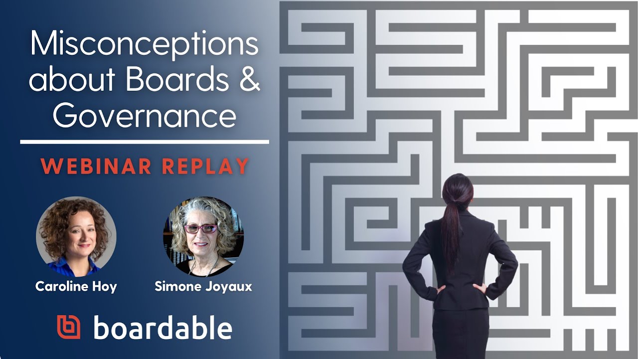 Boardable Webinar: Misconceptions About Nonprofit Boards and Governance