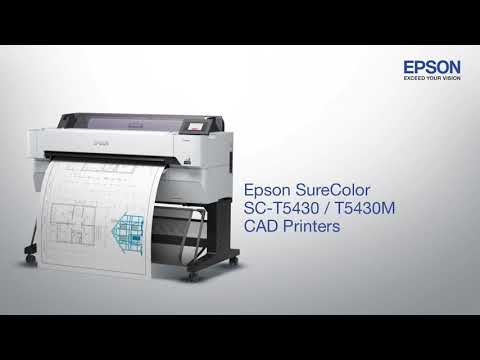 EPSON PRINTER 36 INCHES SC T5430M MFP, T5430 CAD/CAM PLOTTER 4COLOR INK SVA Technologies 9829381182