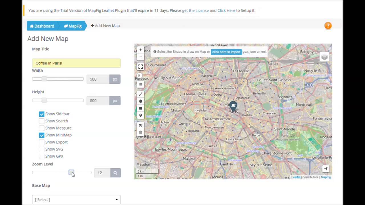 MapFig WordPress Leaflet Plugin