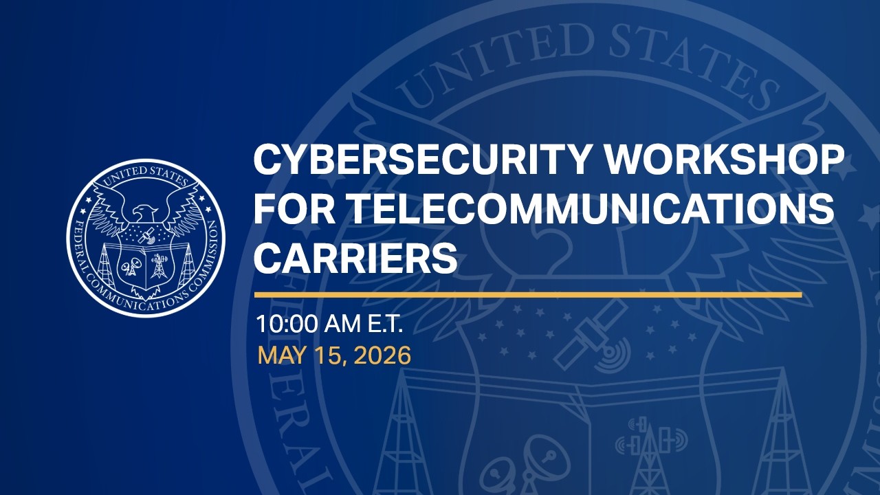 Cybersecurity Workshop for Telecommunications Carriers