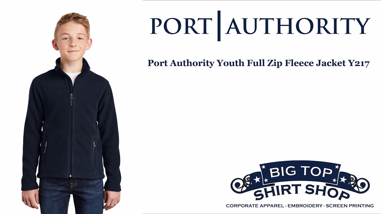 Port Authority Youth Full Zip Fleece Jacket Y217
