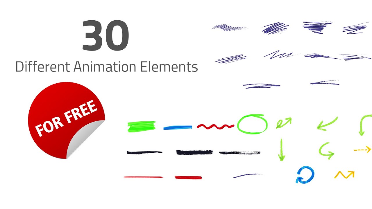 Hand Drawings Highlights & Arrows Animation || Free