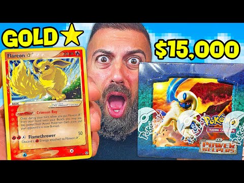 I Opened a $15,000 Box To Find GOLD STAR Pokemon Cards!