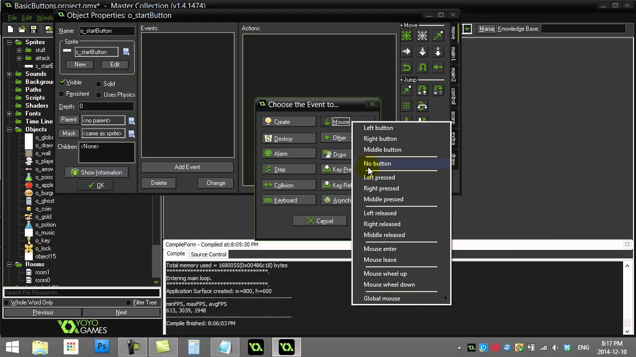 GameMaker How To Make Basic Buttons
