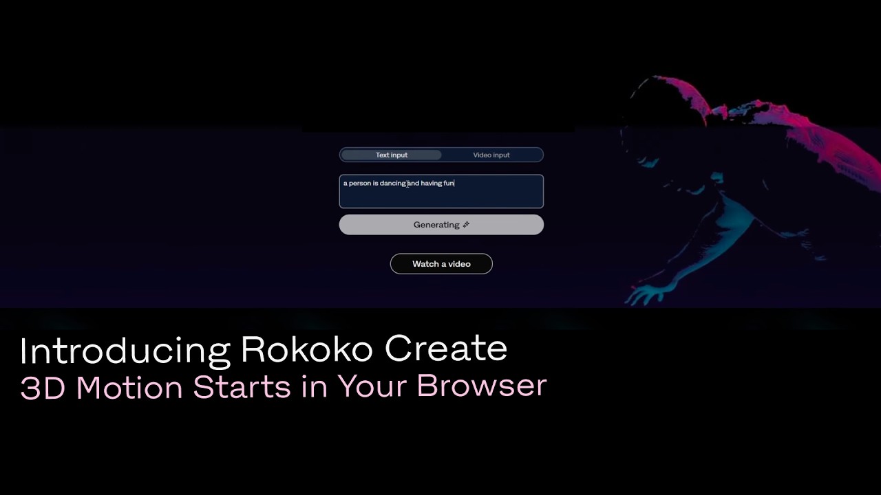 Introducing Rokoko Create: 3D Motion from Text in Your Browser 💥