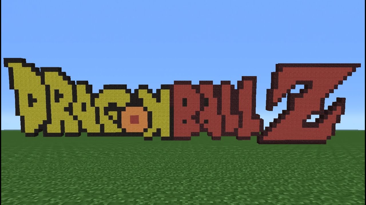 Minecraft Tutorial: How To Make The Dragon Ball Z Logo